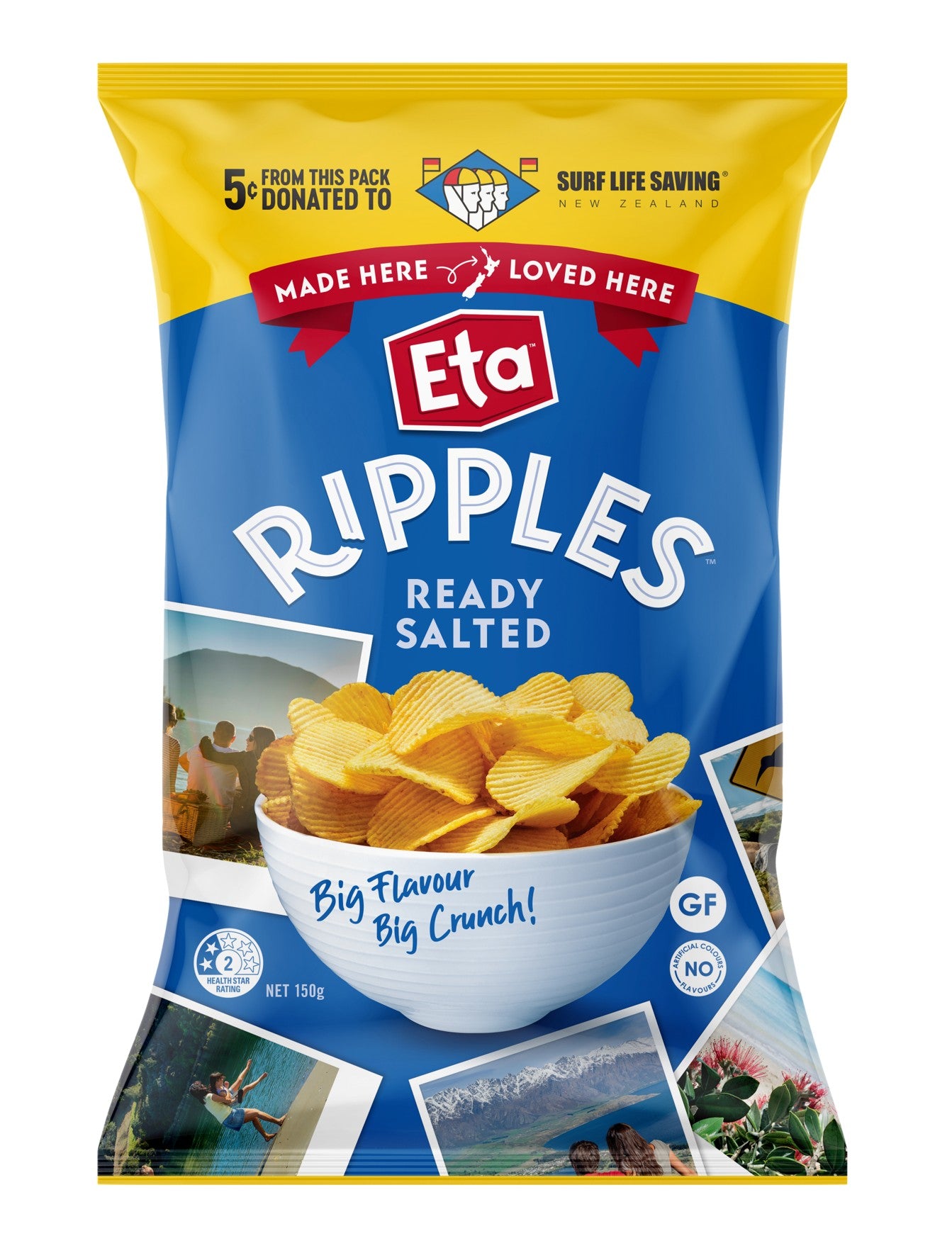 ETA Ripple Ready Salted Chips 150g (12 x 150g) – Caffe' Mondo