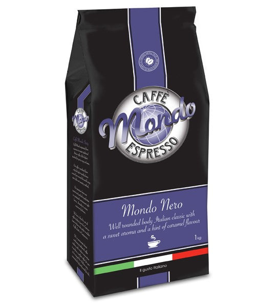 Mondo Nero blend 1kg – Caffe' Mondo